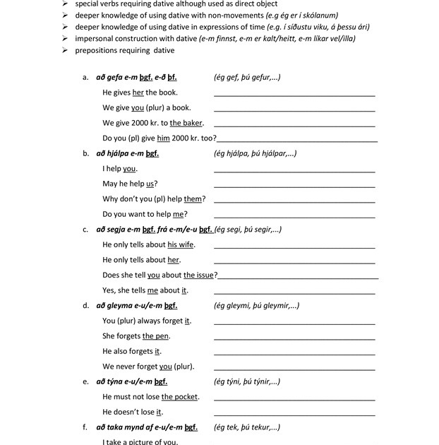 Stefan Drabek: Icelandic Grammar Step by Step - Exercise book (1st ...